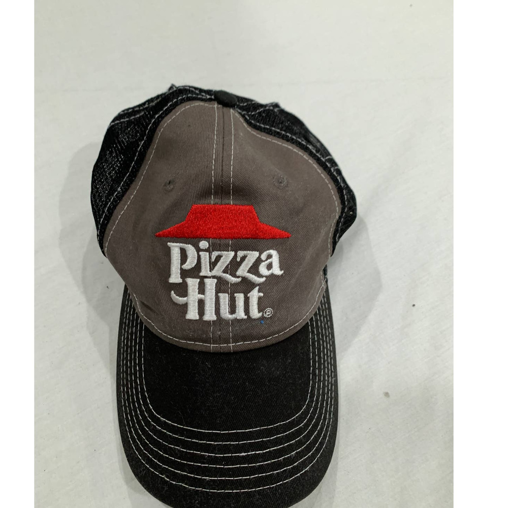 Pizza Hut Logo Trucker Hat Snapback Mesh Black Adjust… - Gem